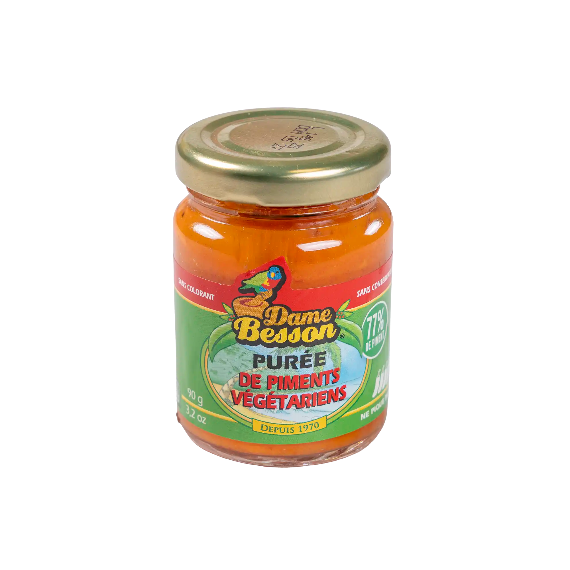 Purée de Piments Végétariens – Dame Besson Guadeloupe